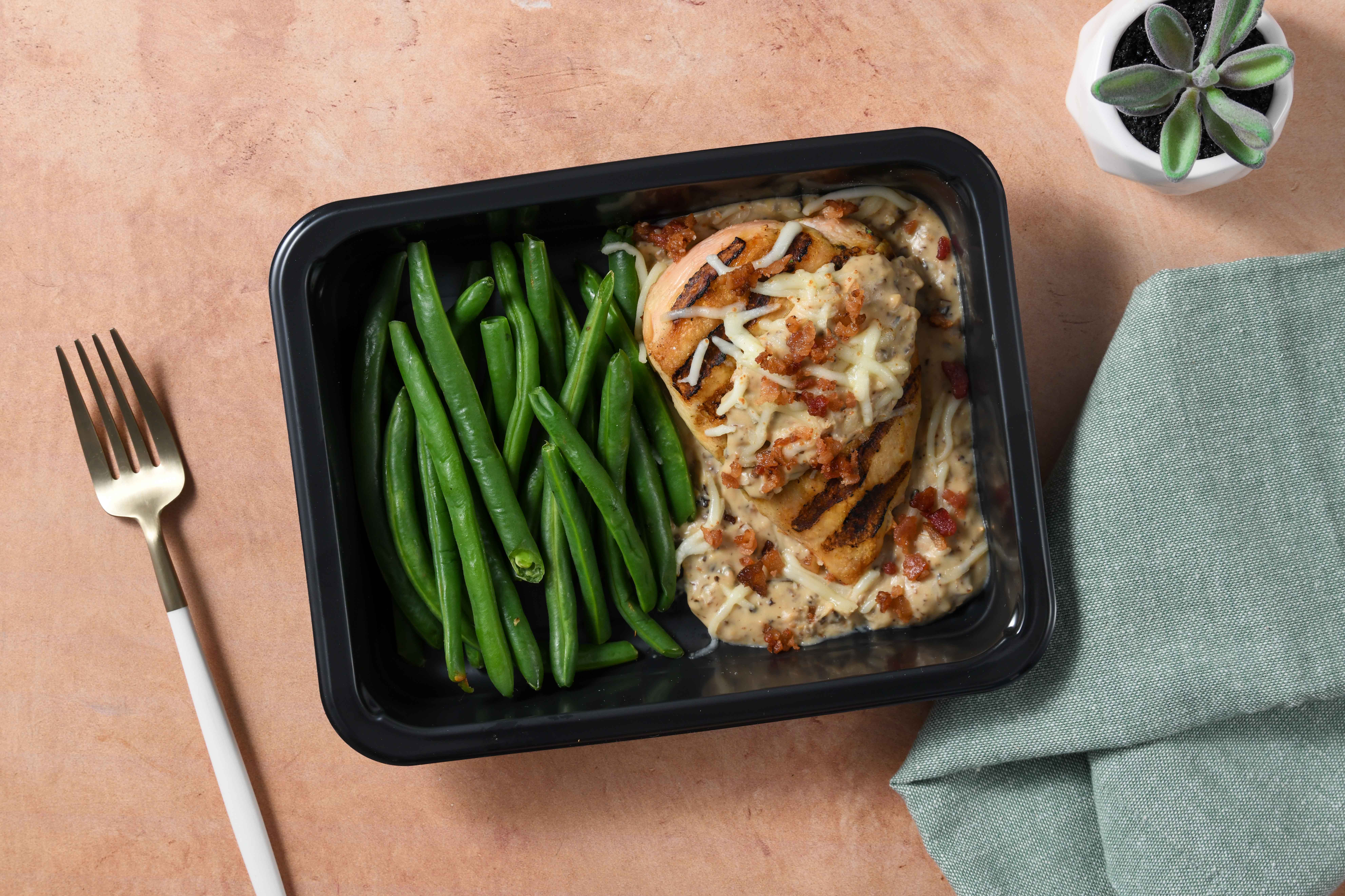 Chicken and Indulgent Mushroom-Bacon Sauce Recipe - Home Chef