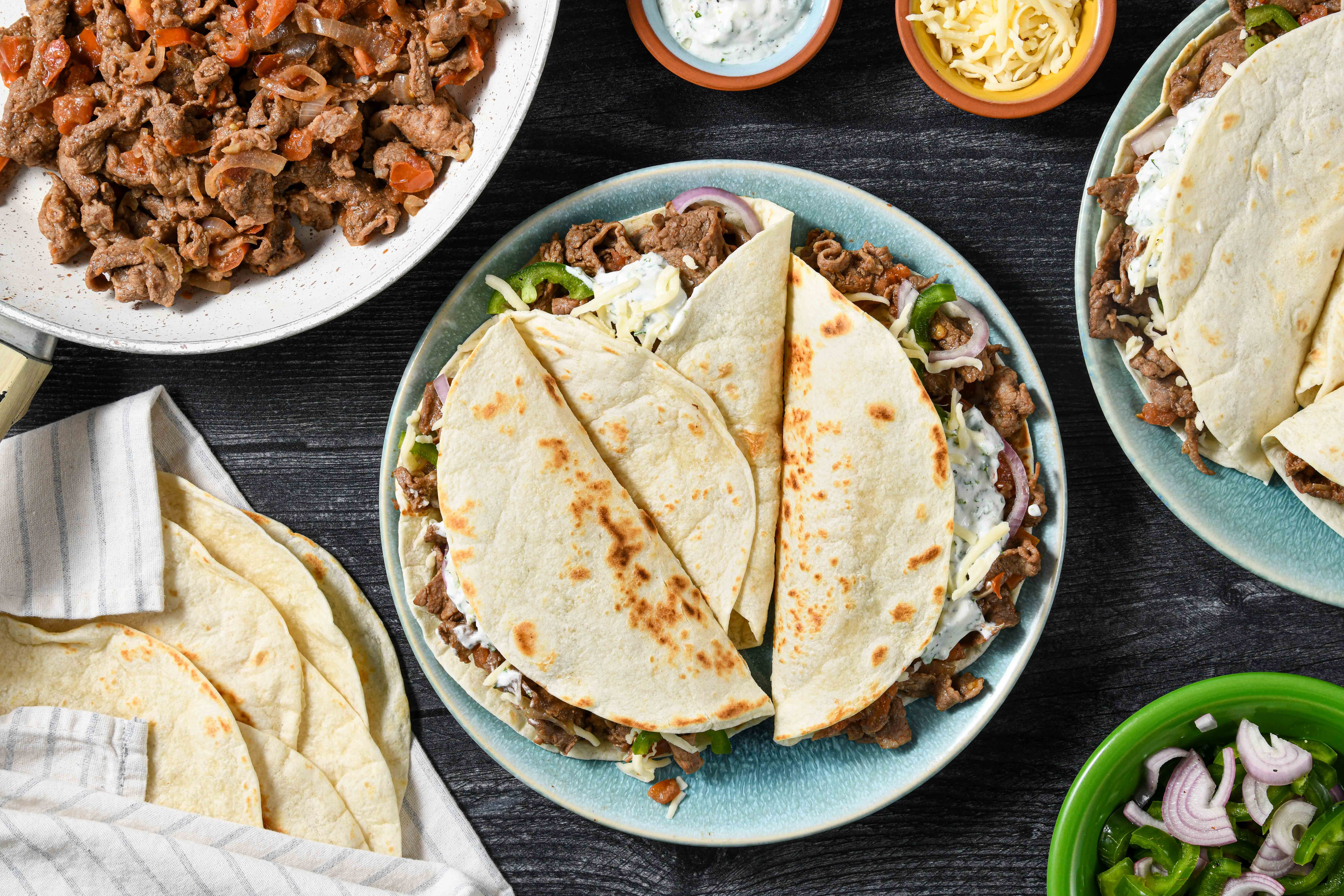 One-Pan Spicy Barbacoa Steak Tacos Recipe - Home Chef