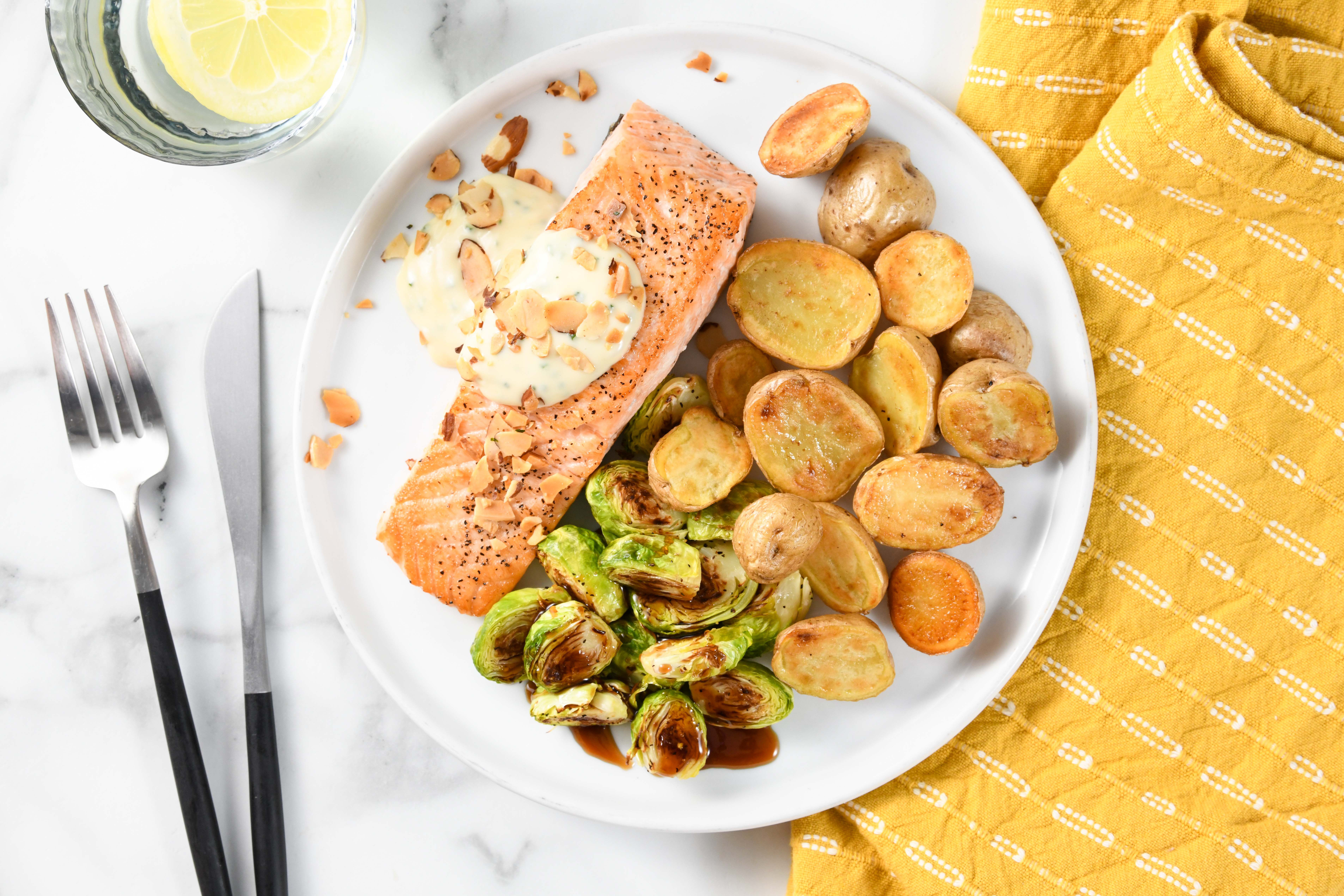 Brown Butter Almond Salmon Recipe - Home Chef