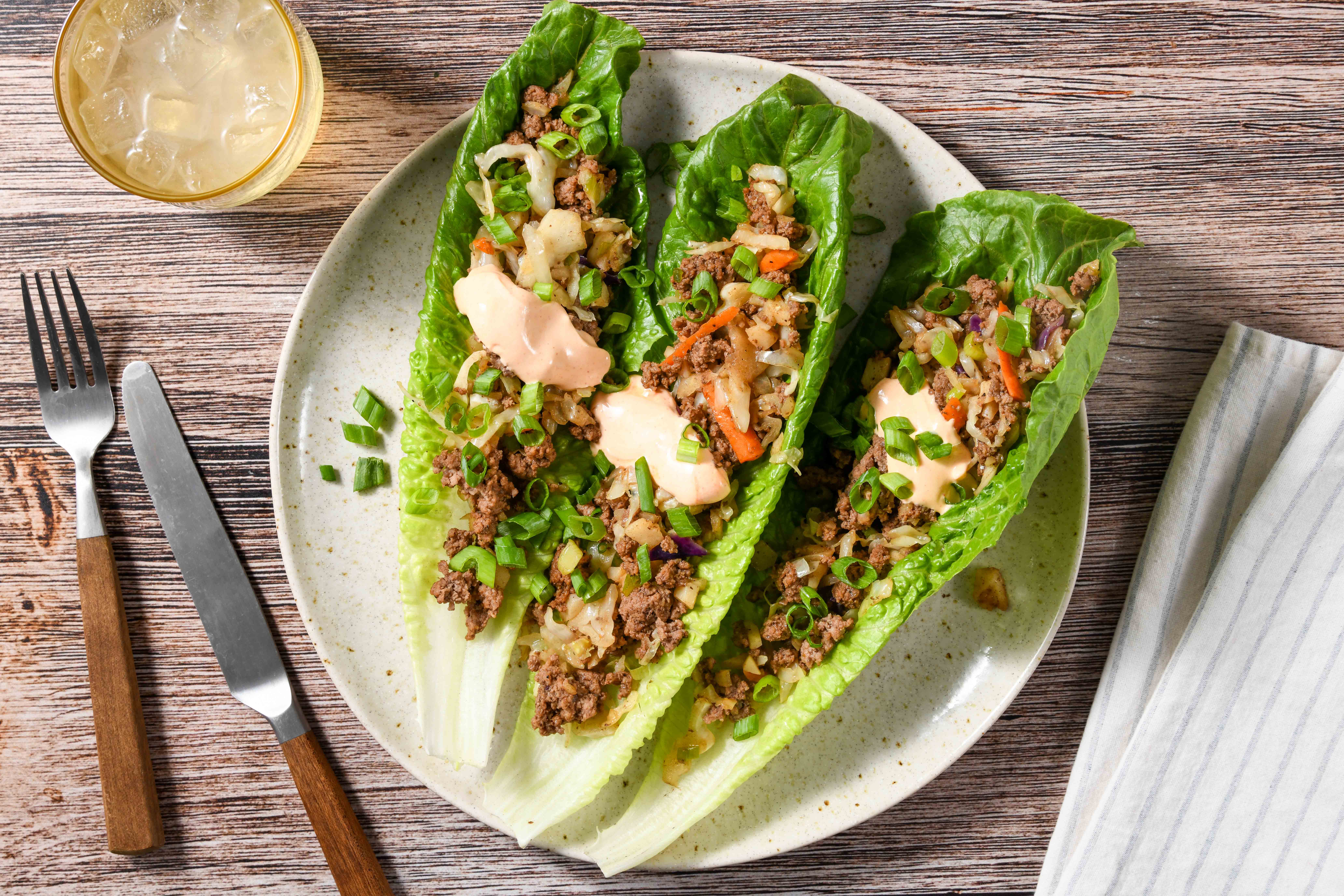 Katsu BBQ Beef Lettuce Cups Recipe - Home Chef