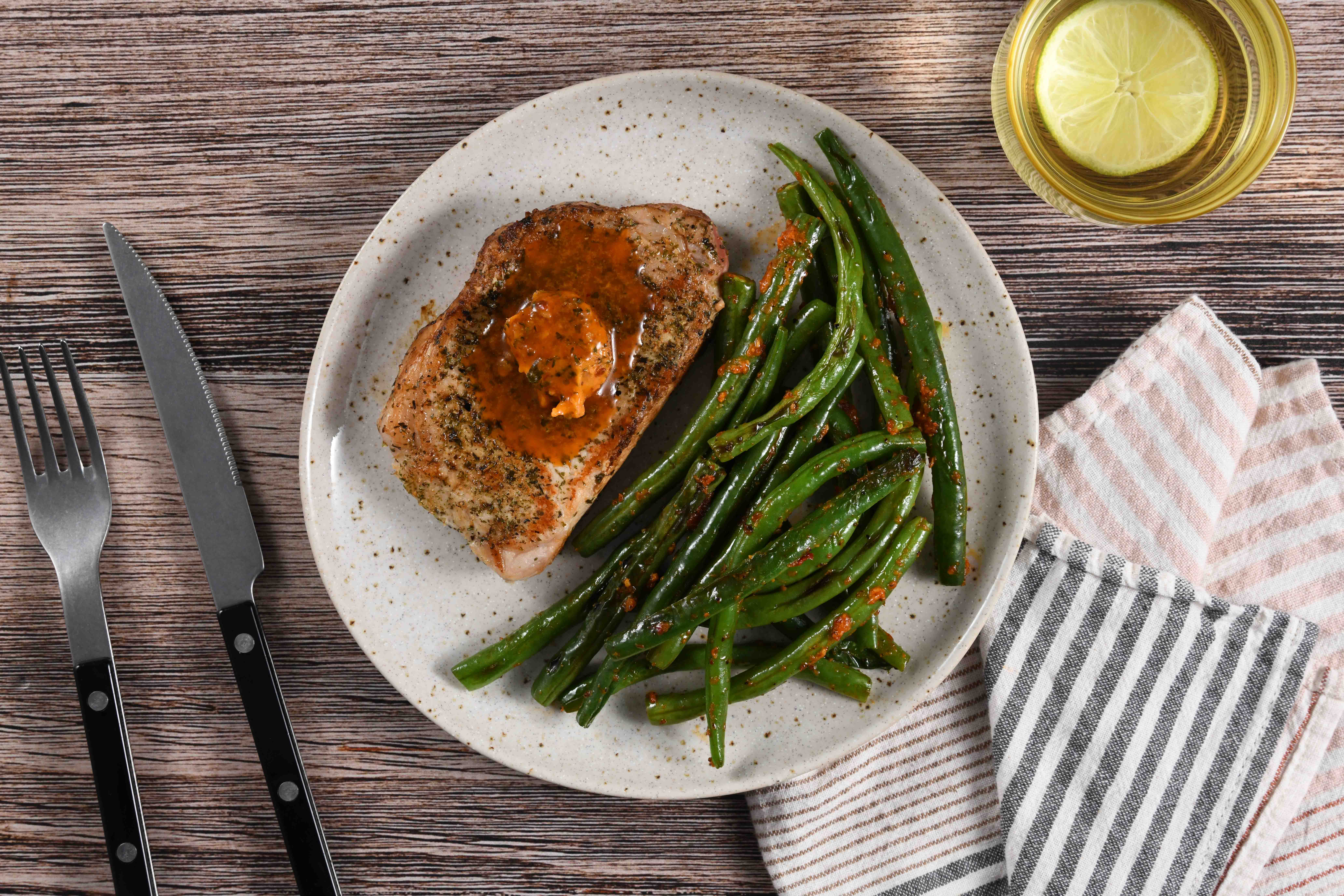 Tasty Buttery Pork Chop Recipe - Home Chef