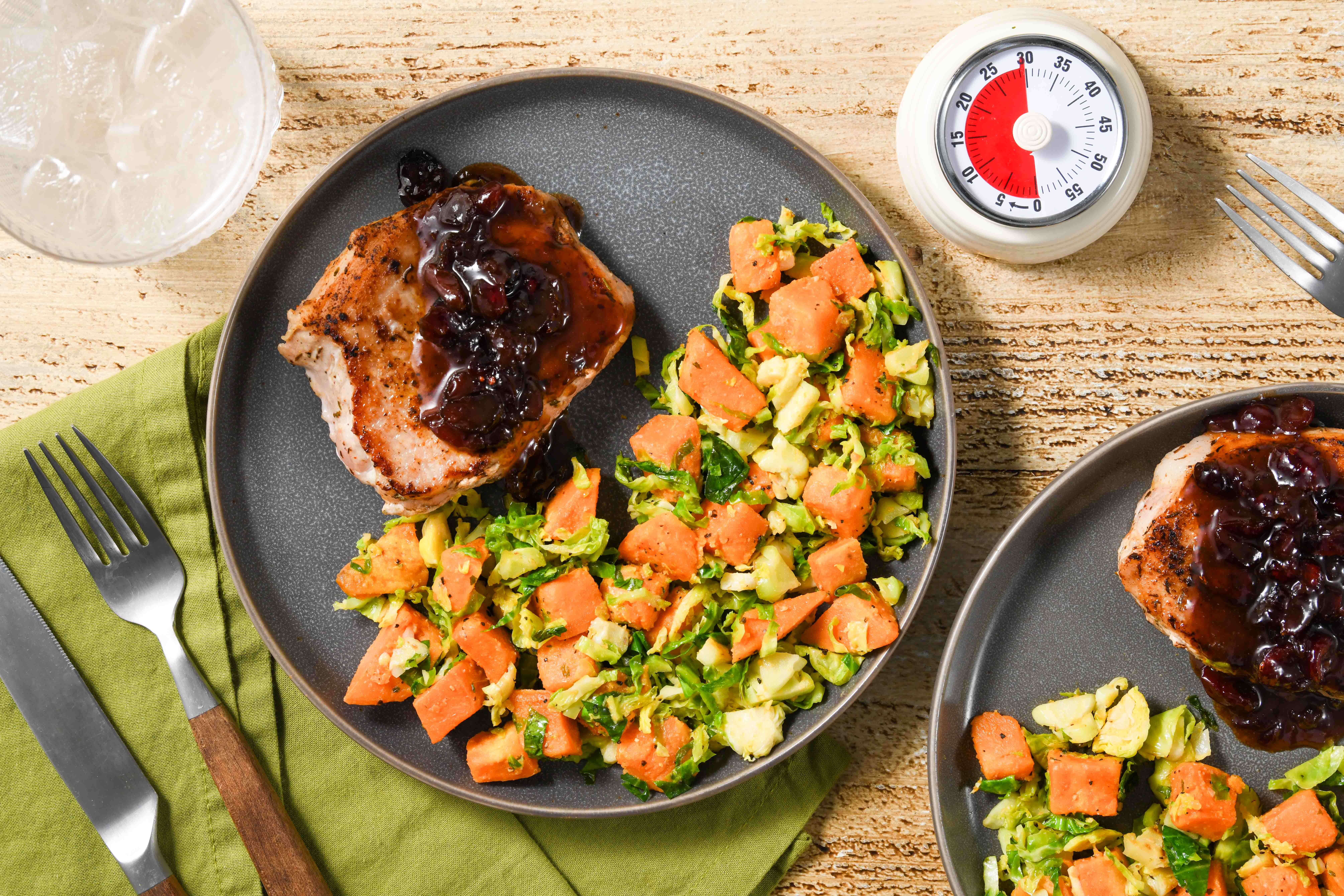 Pork Chop and Cranberry Demi Recipe - Home Chef