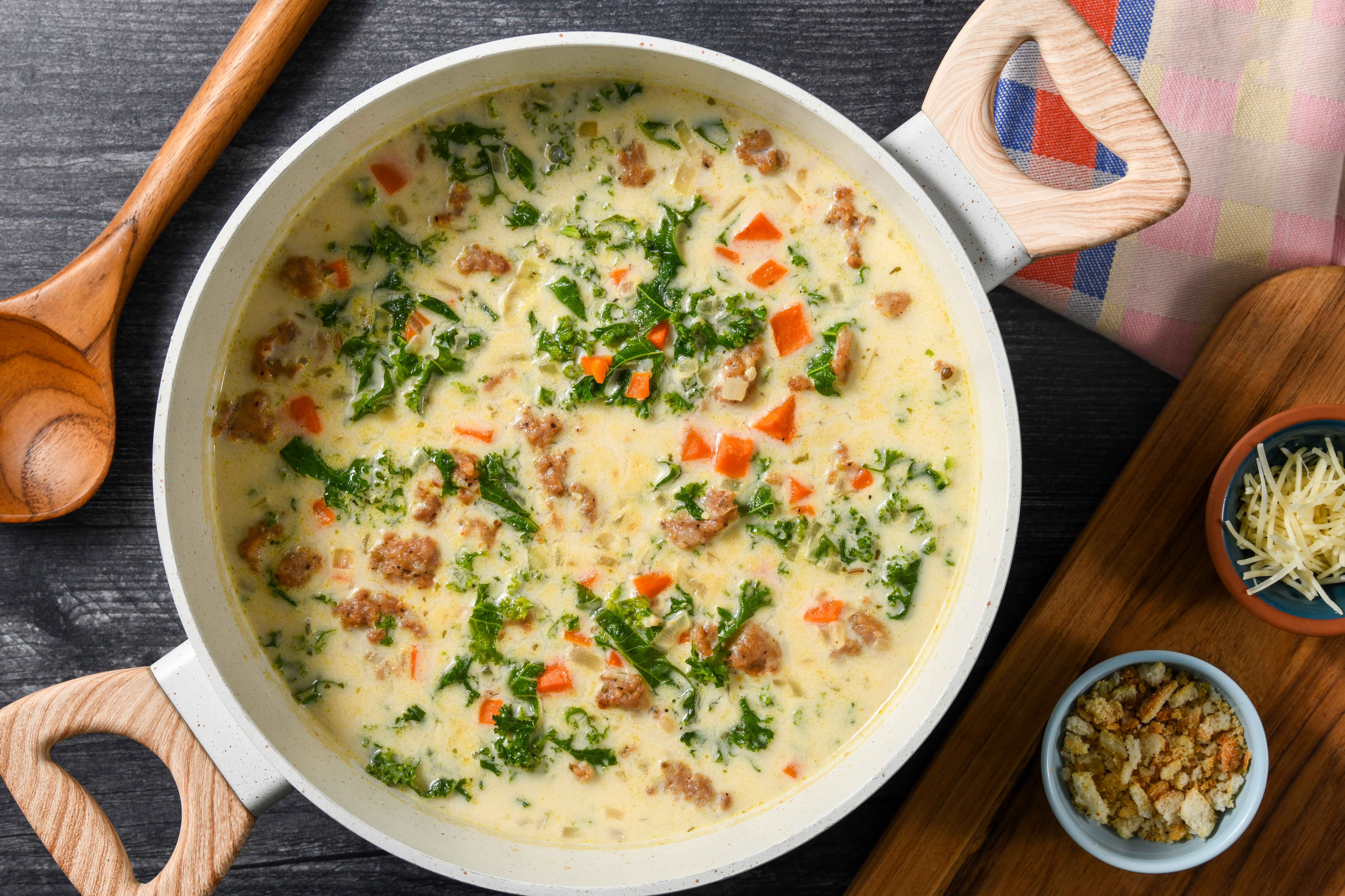 Asiago and Sausage Soup Recipe - Home Chef
