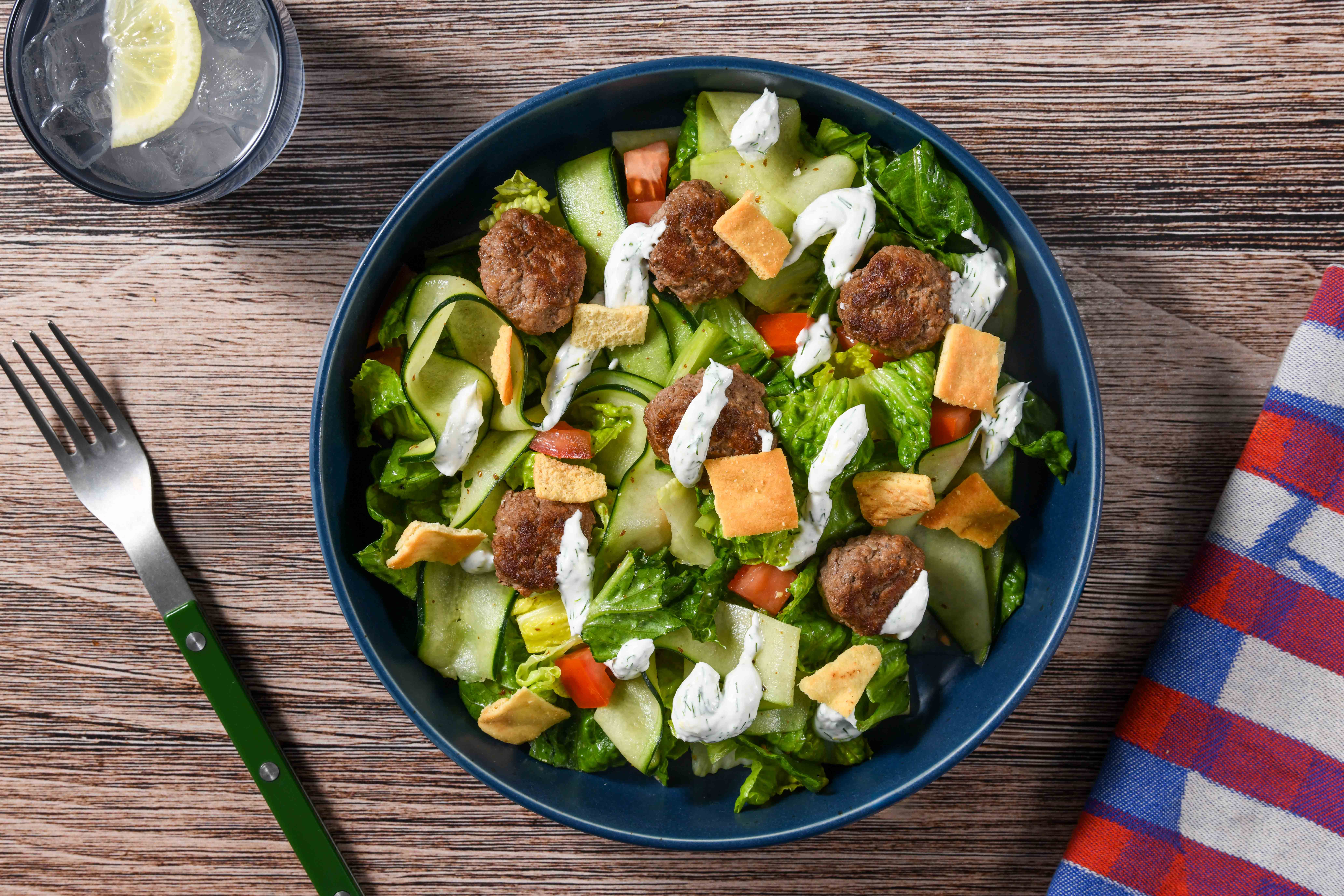 Beef Kofte Meatball Salad Recipe - Home Chef