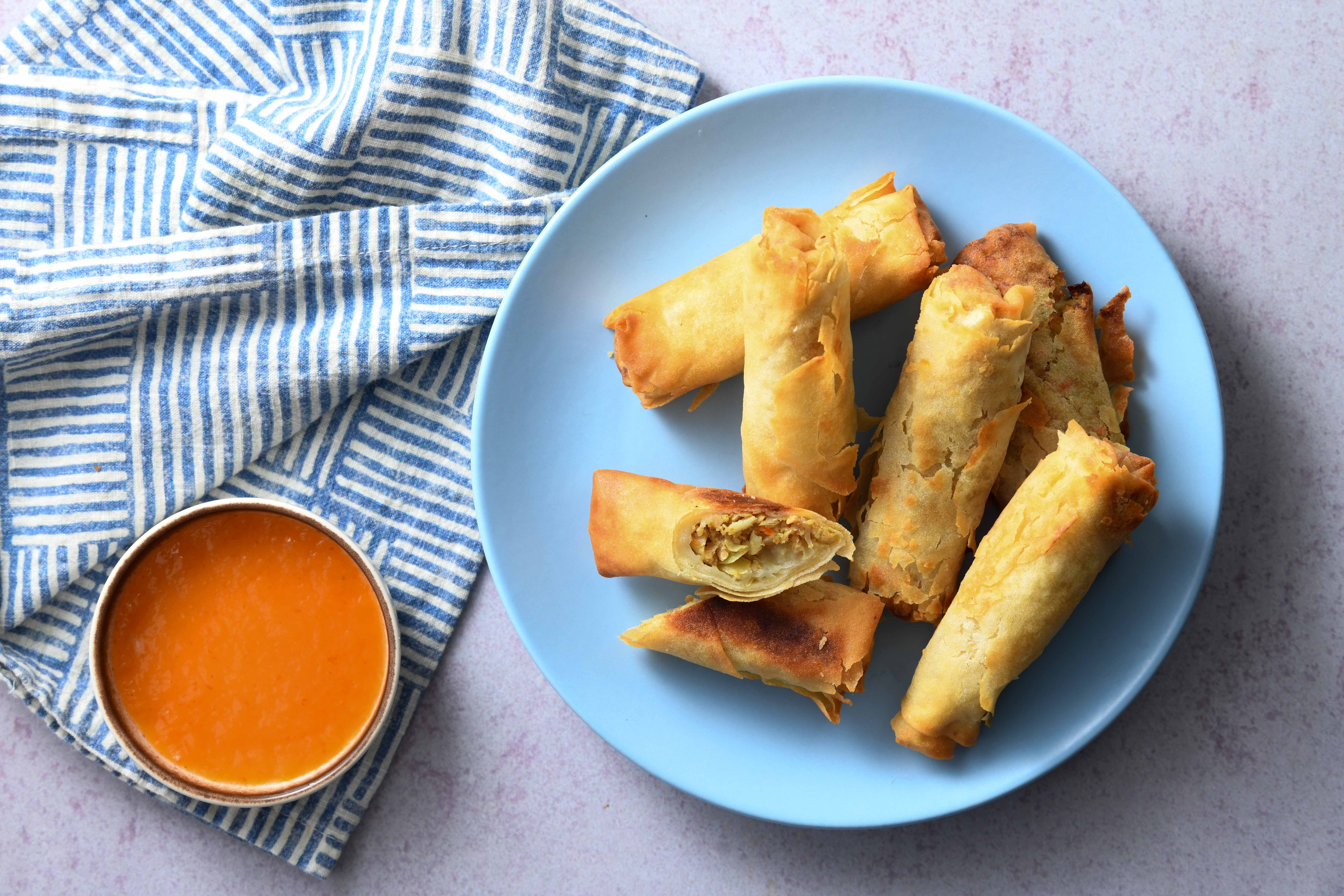 Crispy Veggie Spring Rolls Recipe - Tempo