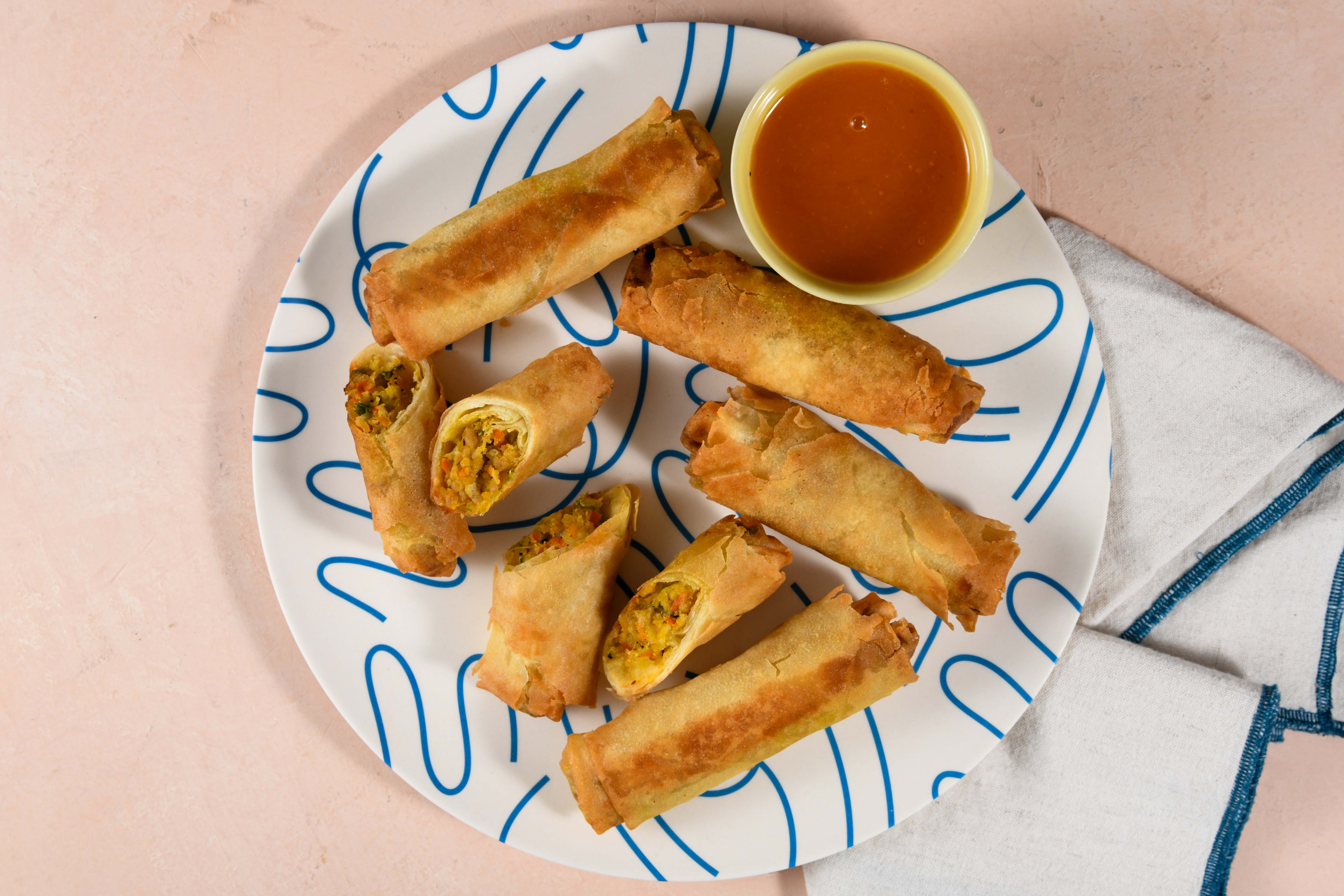 Crispy Chicken Spring Rolls Recipe - Home Chef
