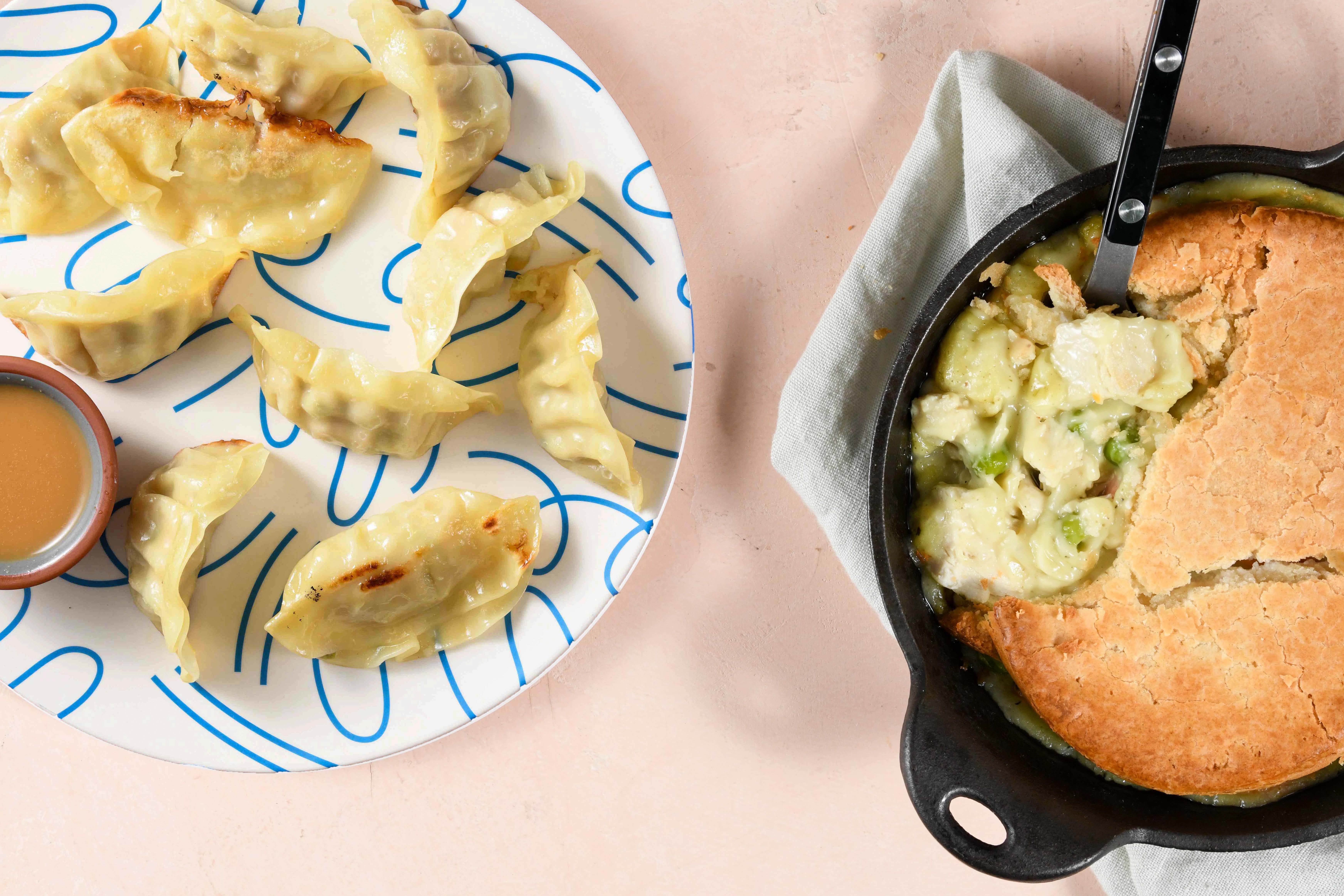 Chicken Pot Pie & Chicken Gyoza Dumplings Recipe - Home Chef
