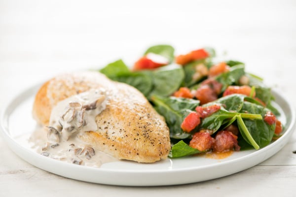 Mushroom Swiss Chicken Recipe - Home Chef