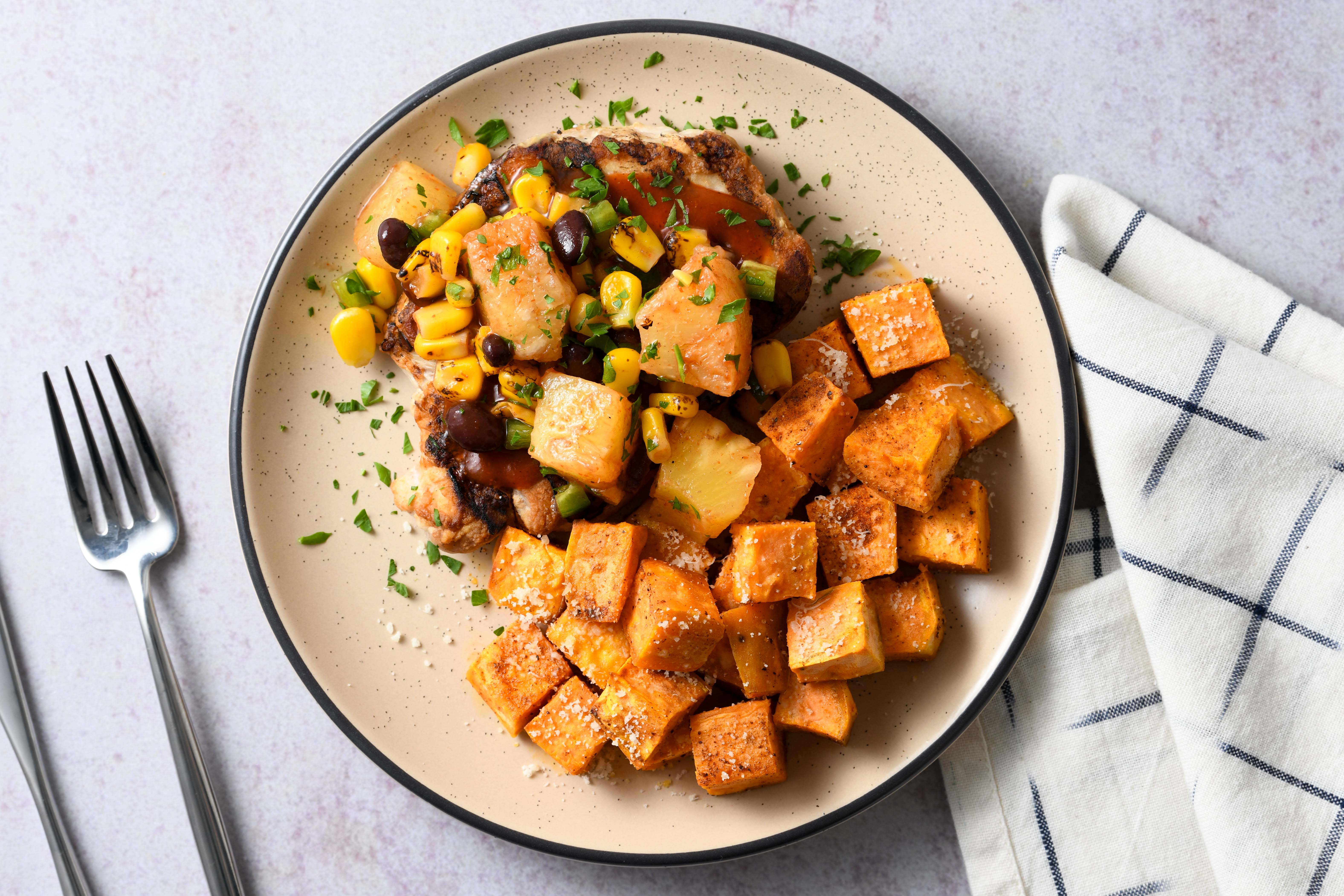 Pineapple Salsa Pork Chop Recipe - Tempo