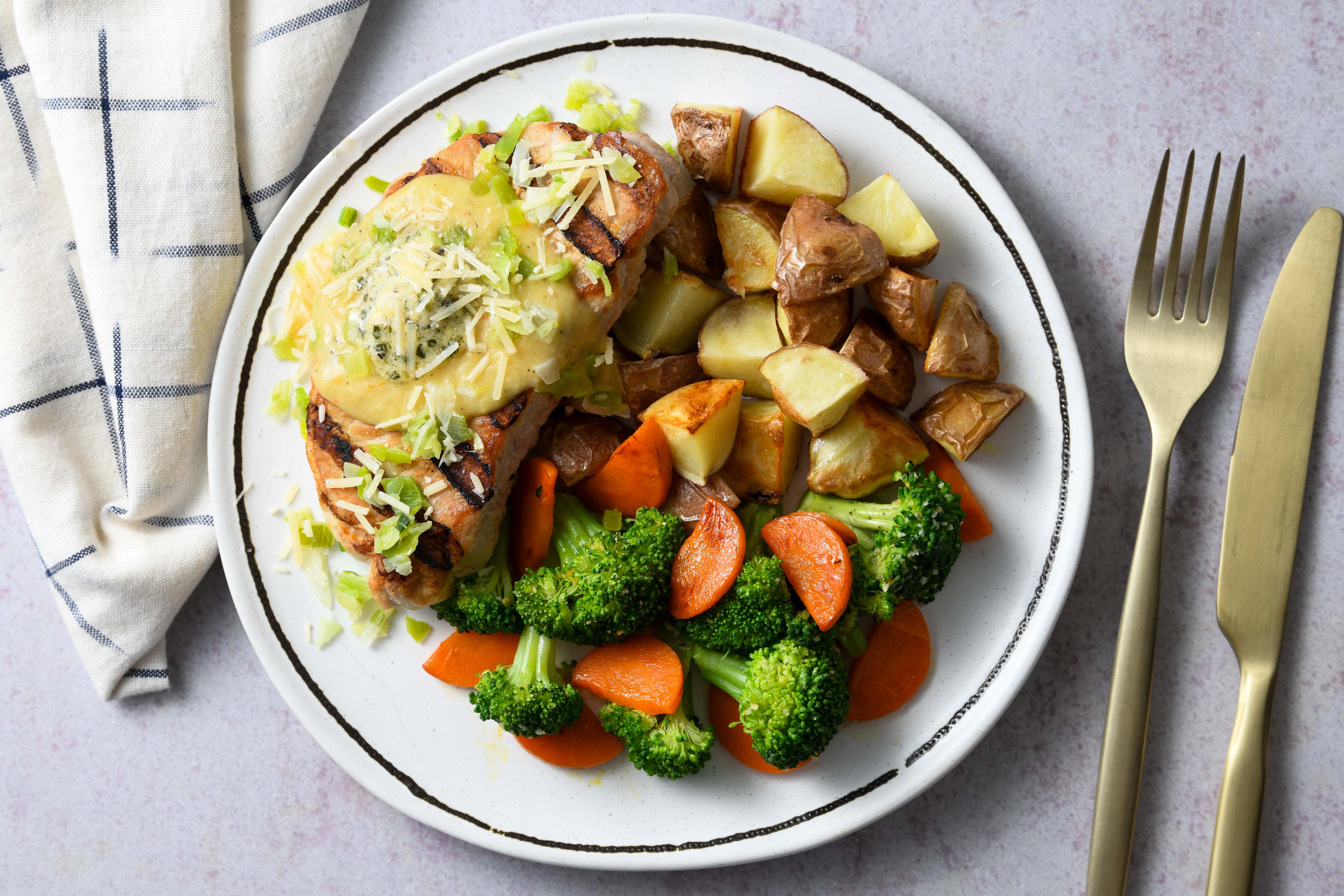White Wine and Leek Pork Chop Recipe - Tempo
