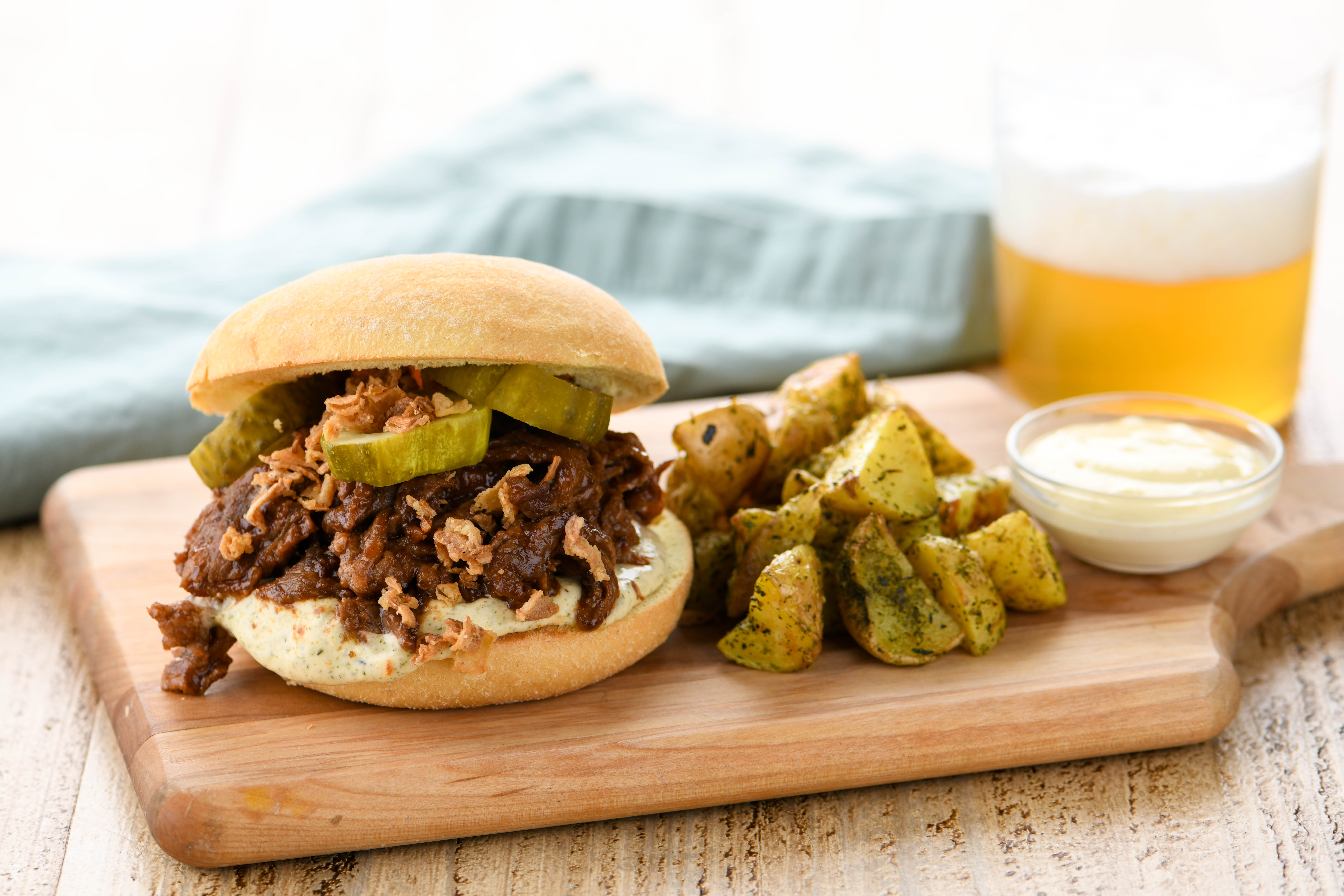 Hefty Cheesy Steak Sando Recipe - Home Chef