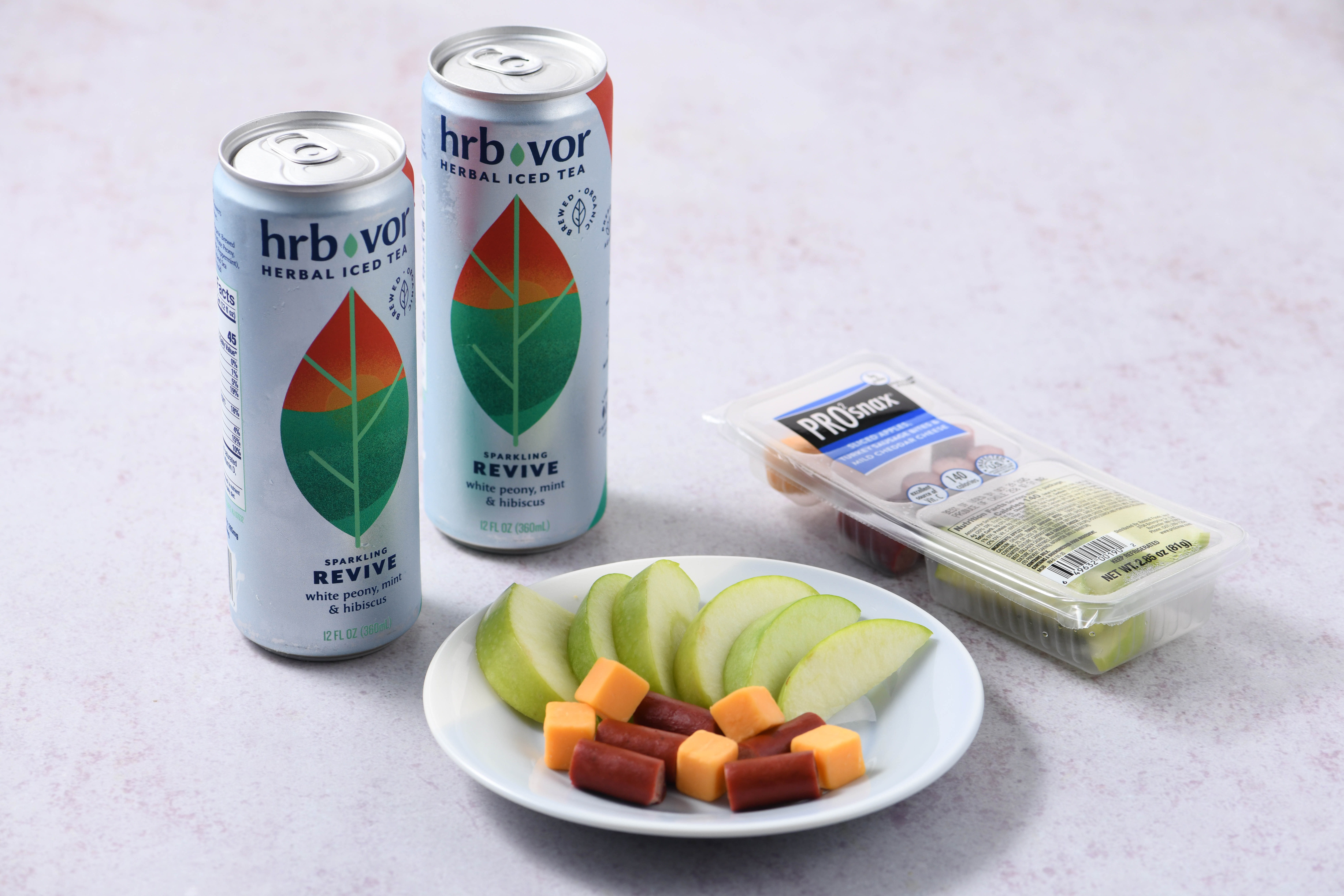 Revive Sparkling Herbal Iced Tea & Apples, Turkey Sausage & Mild ...