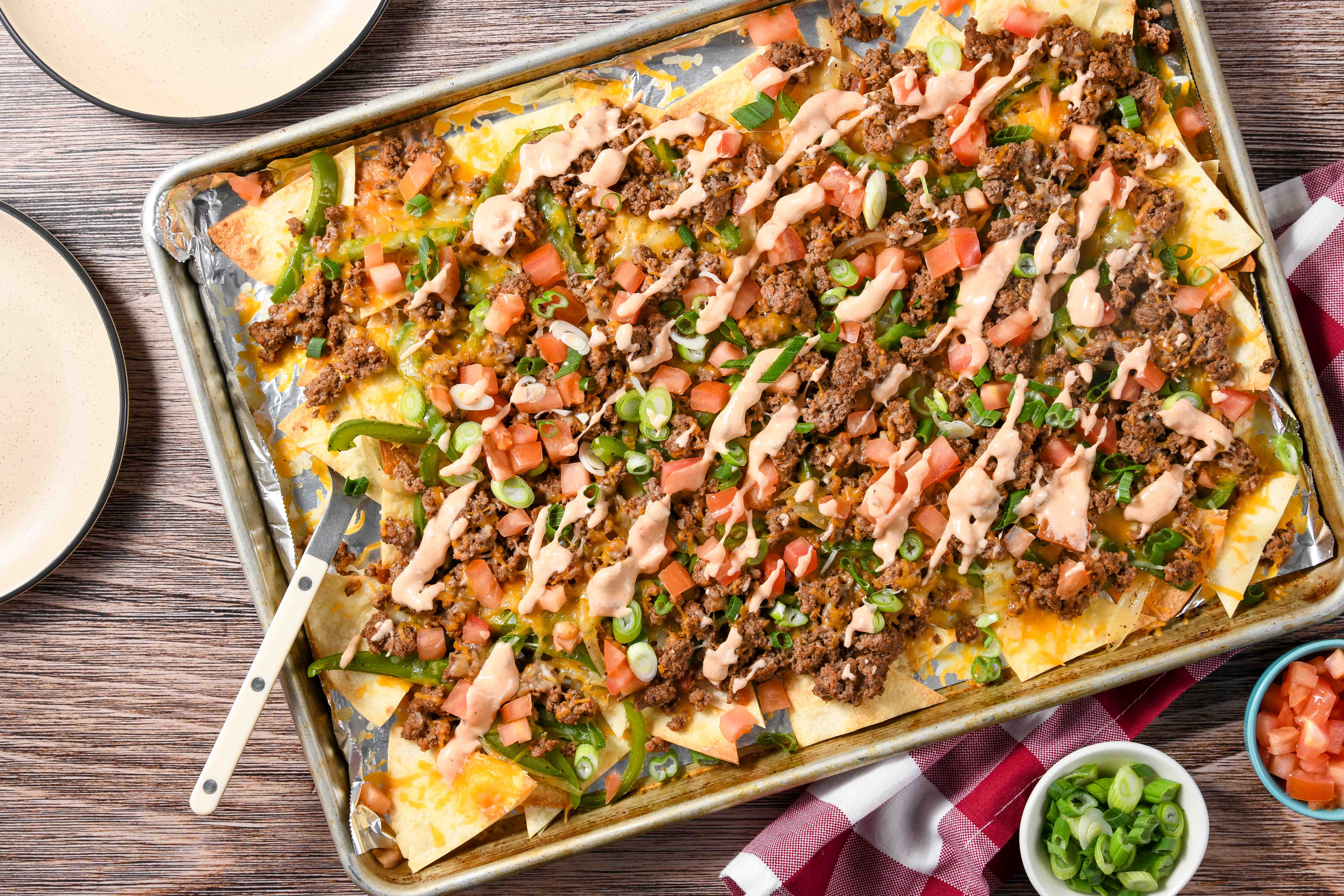 Sheet Pan Family-Style Beef Nachos Recipe - Home Chef