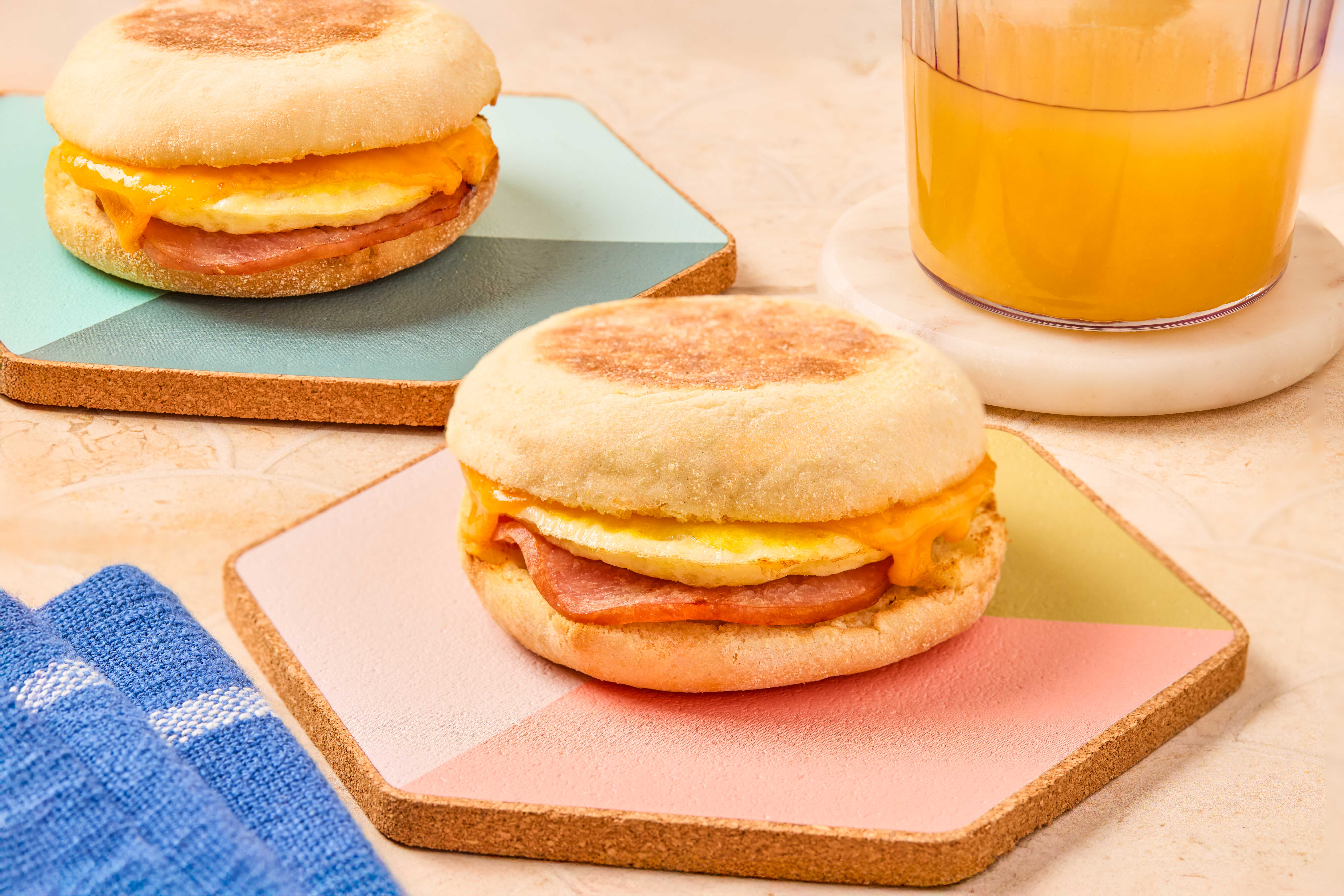 Canadian Bacon, Egg & Cheese English Muffin Sandwich Recipe - Home Chef