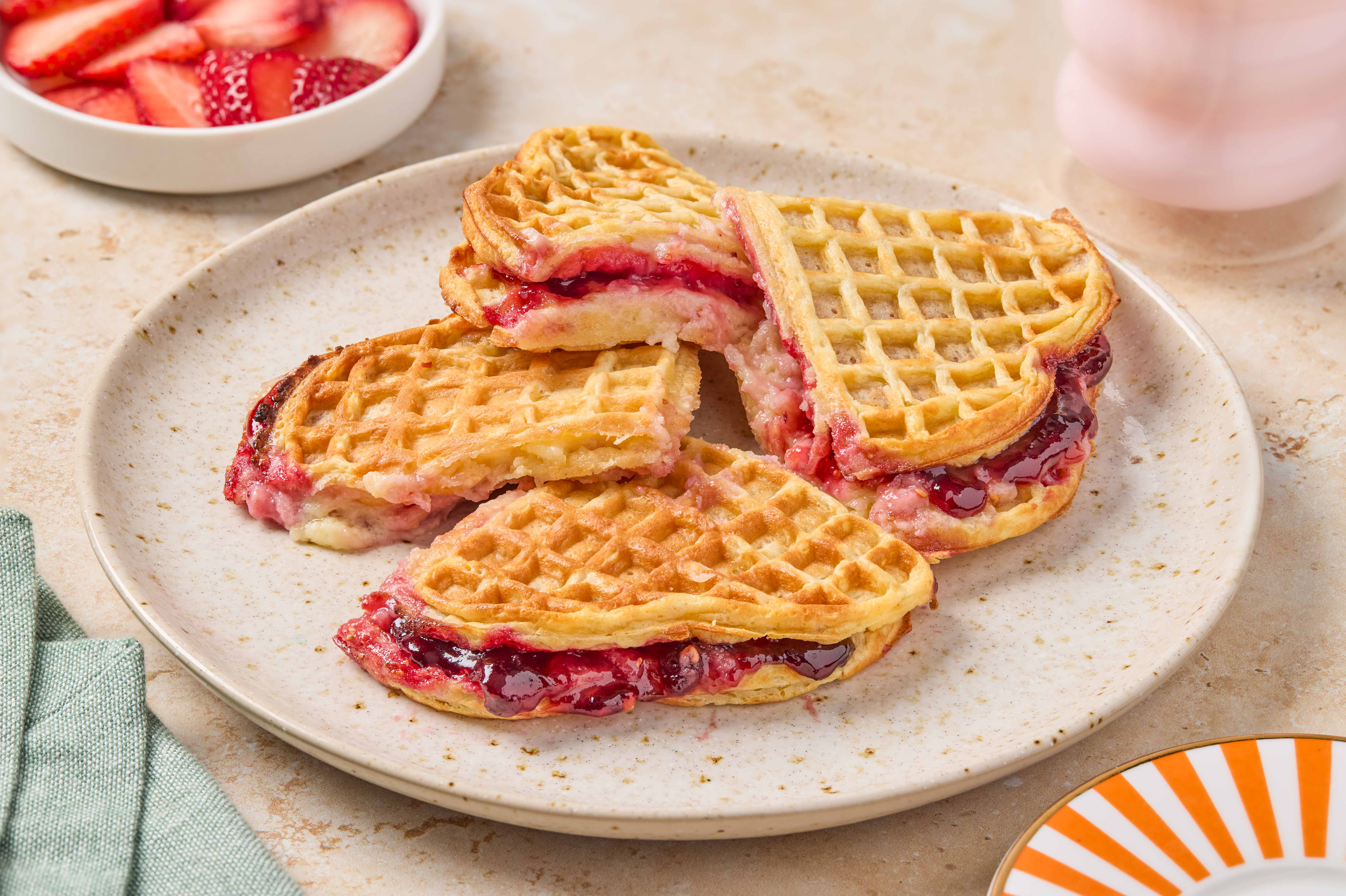 Berries and Cream Waffle Sandwich Recipe - Home Chef