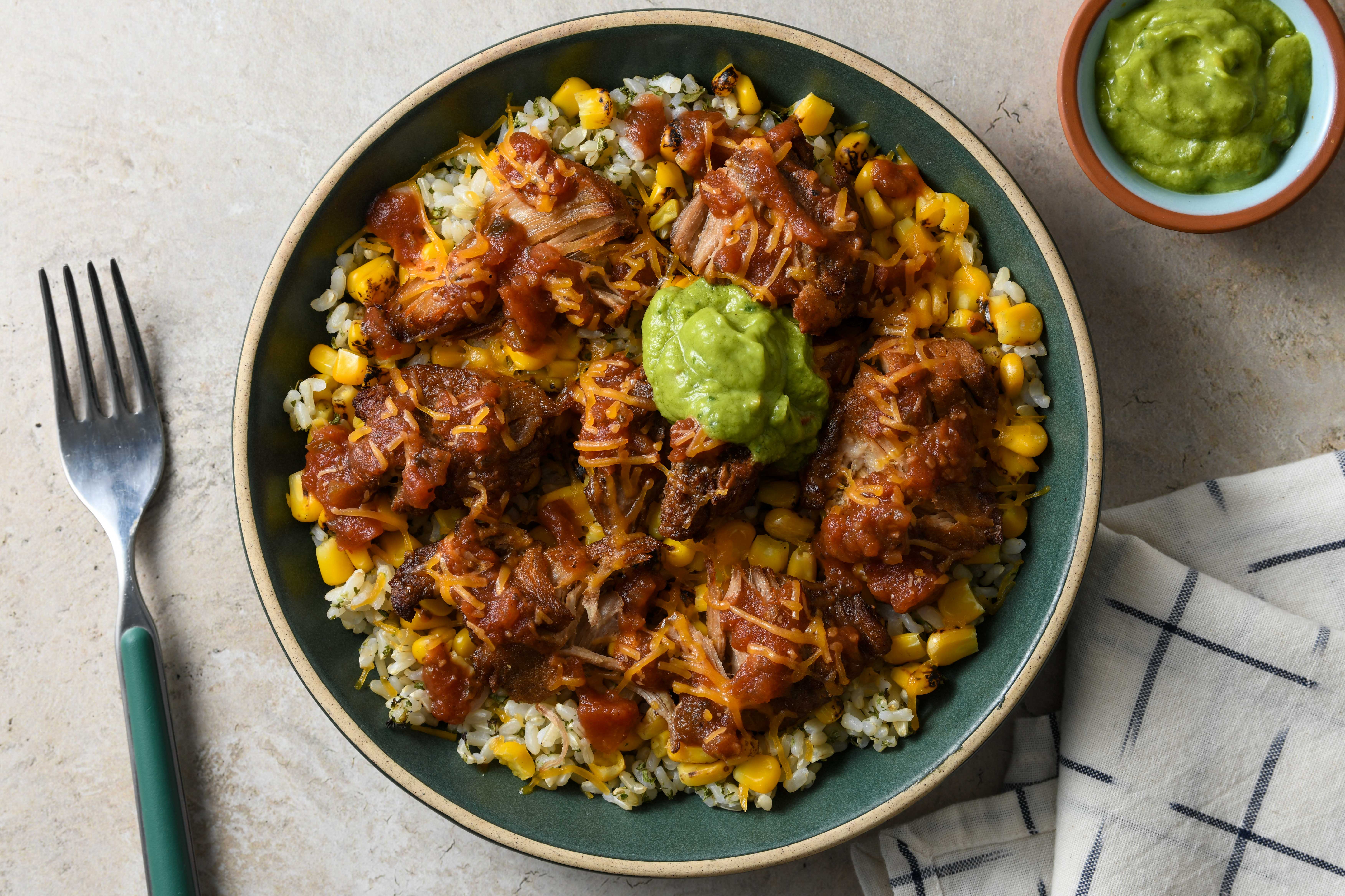 Spicy Pork Carnitas and Rice Bowl Recipe - Home Chef