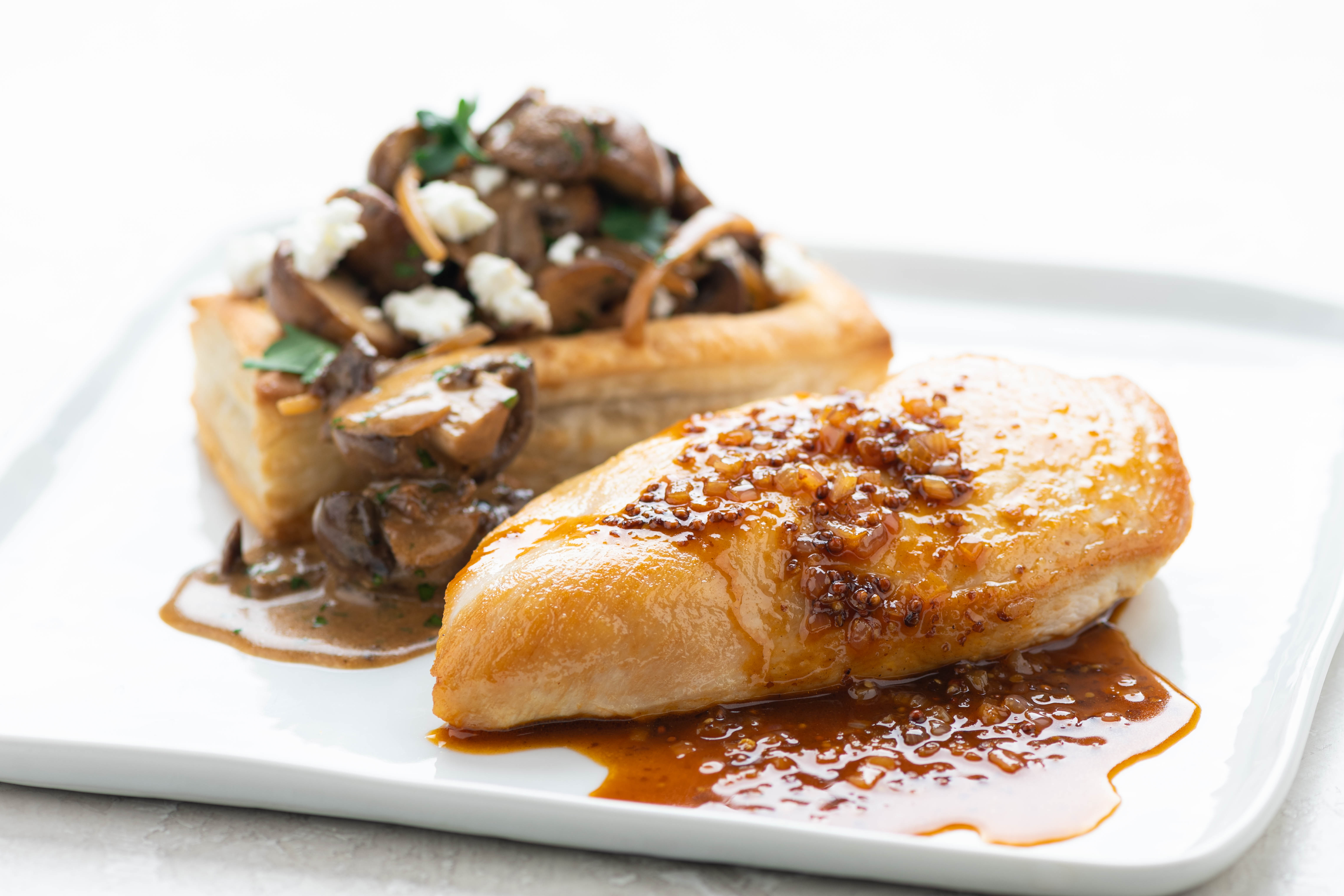 Chicken Breast with Shallot-Mustard Demi Recipe - Home Chef