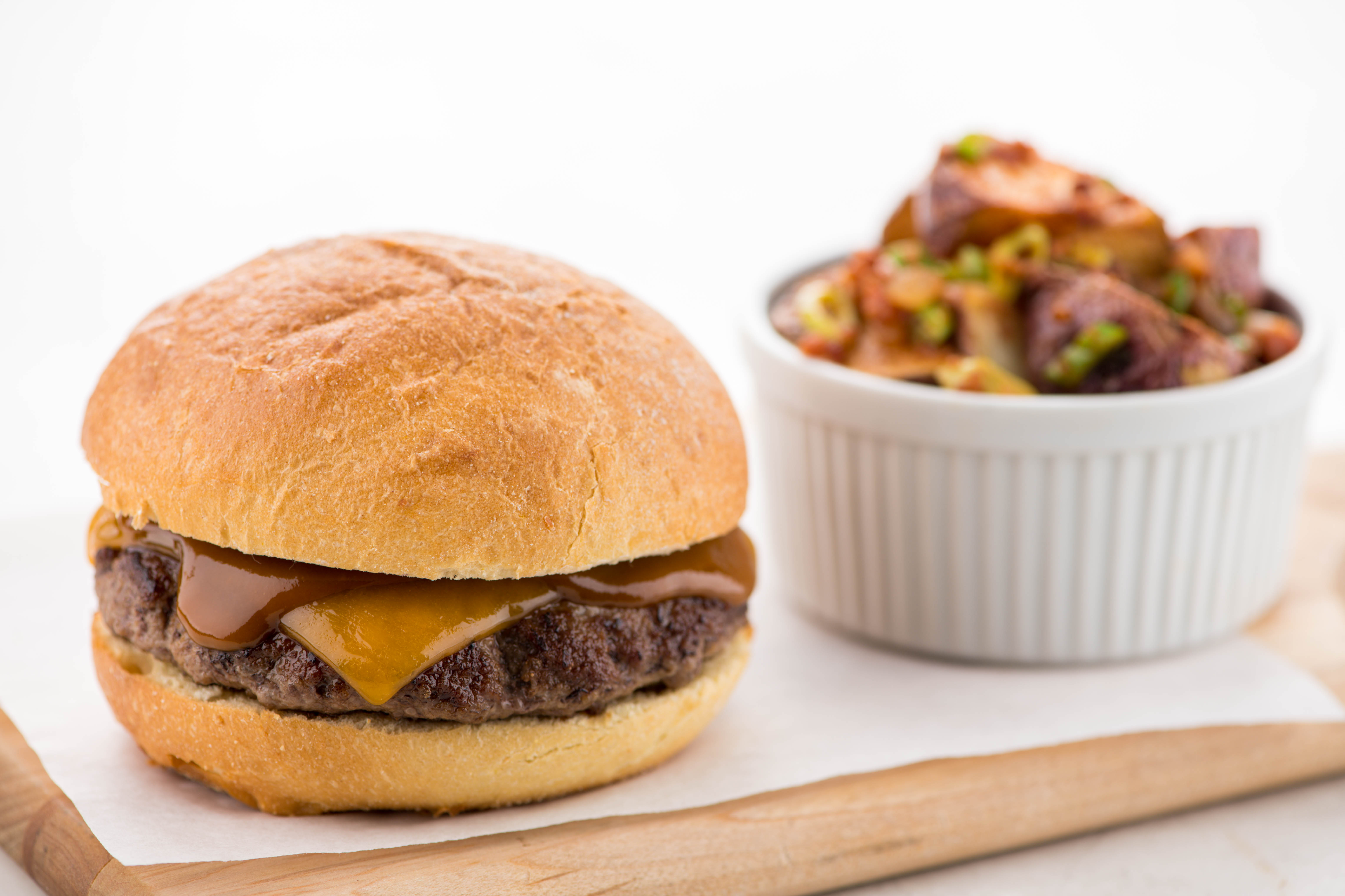 BBQ Burger with Loaded Potato Wedges Recipe - Home Chef