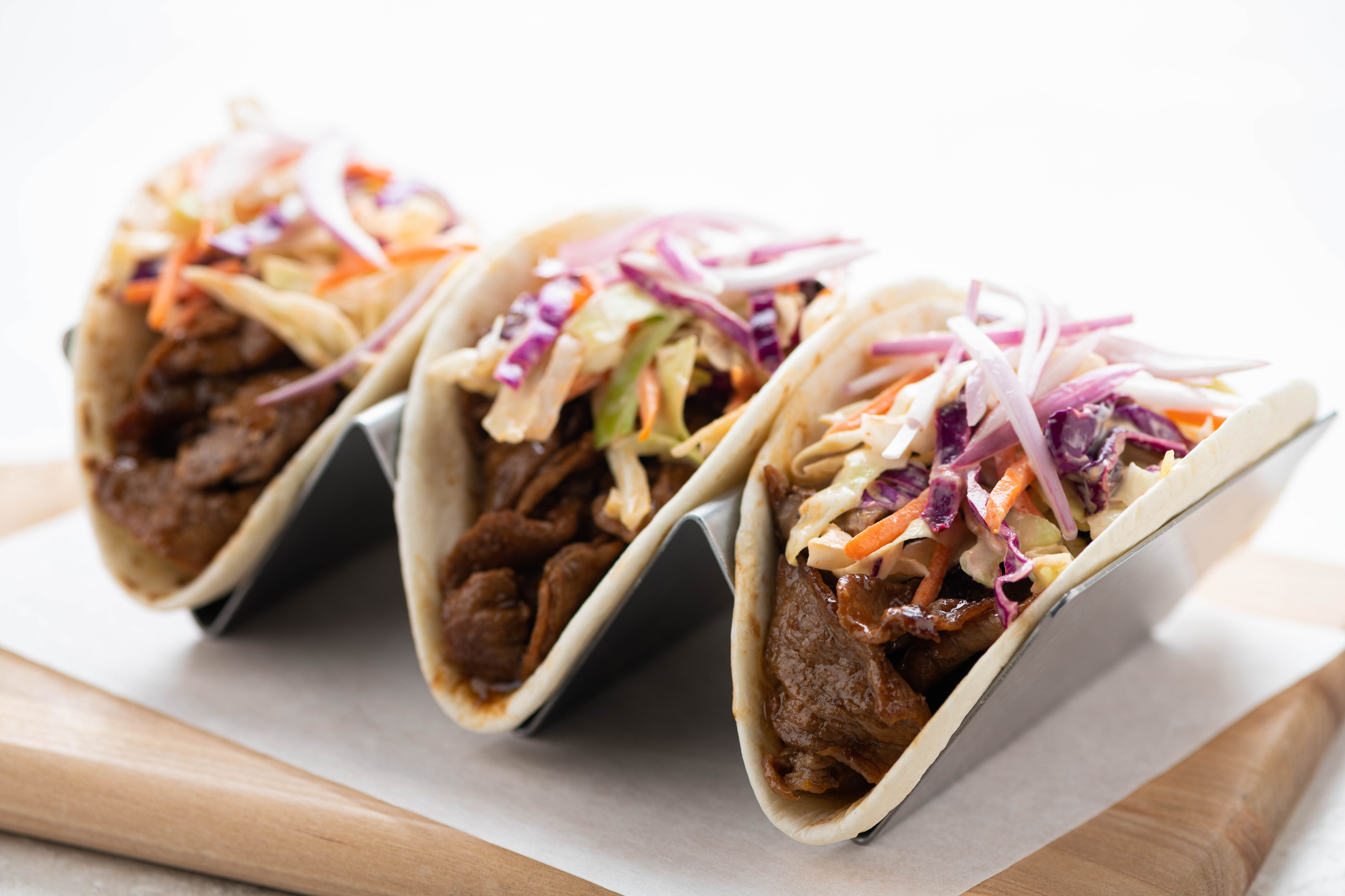Korean Steak Tacos with Sriracha Slaw Recipe - Home Chef