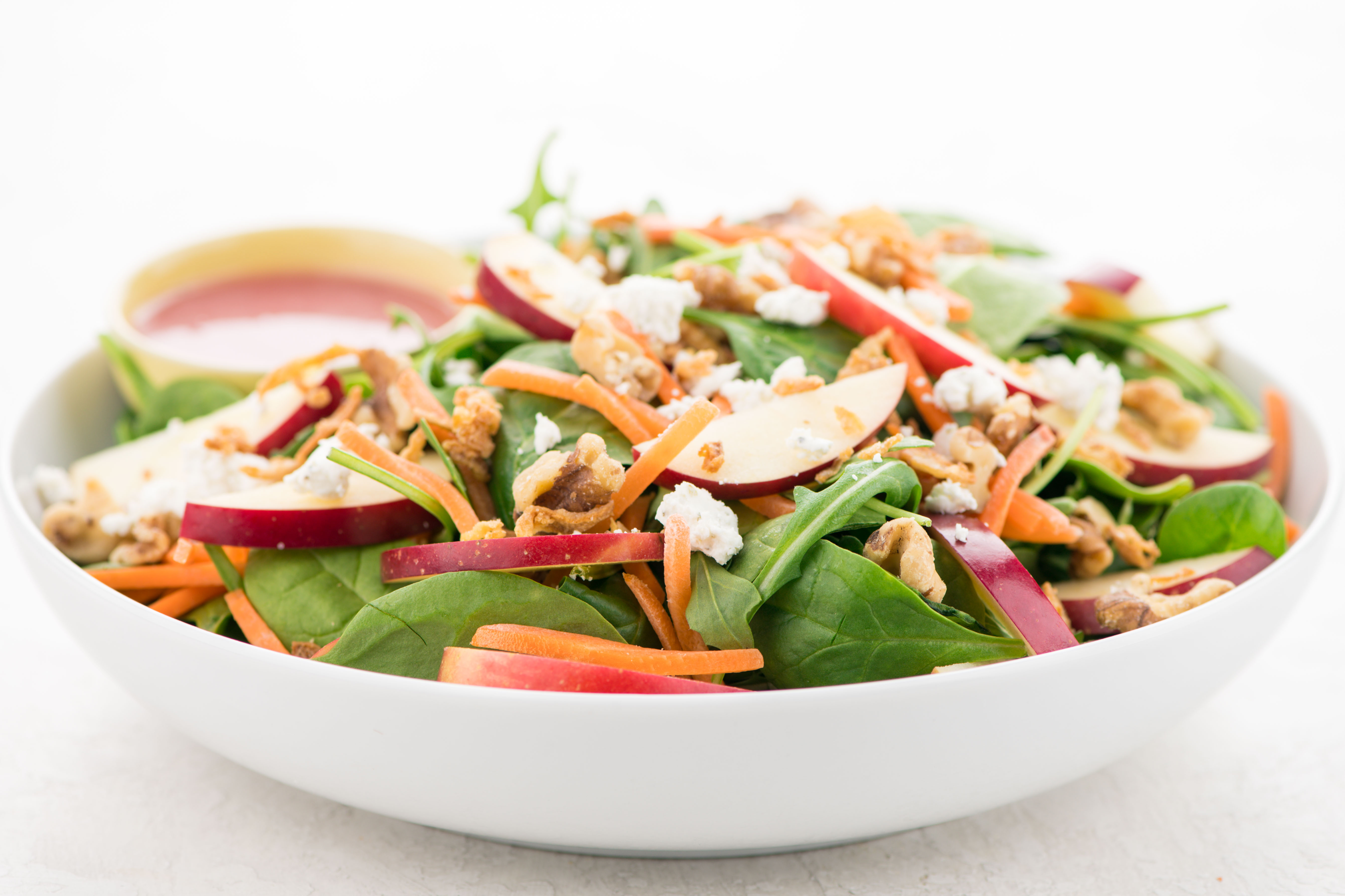 Apple, Walnut, and Goat Cheese Salad with Zinfandel Vinaigrette Recipe ...